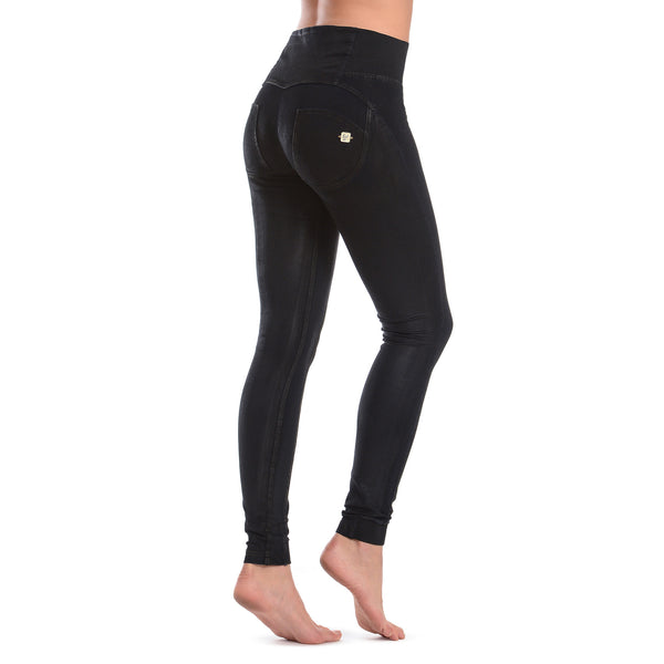 Freddy WR.UP® Coated Denim Effect Pushup Pants, Tight Fitting - LIVIFY