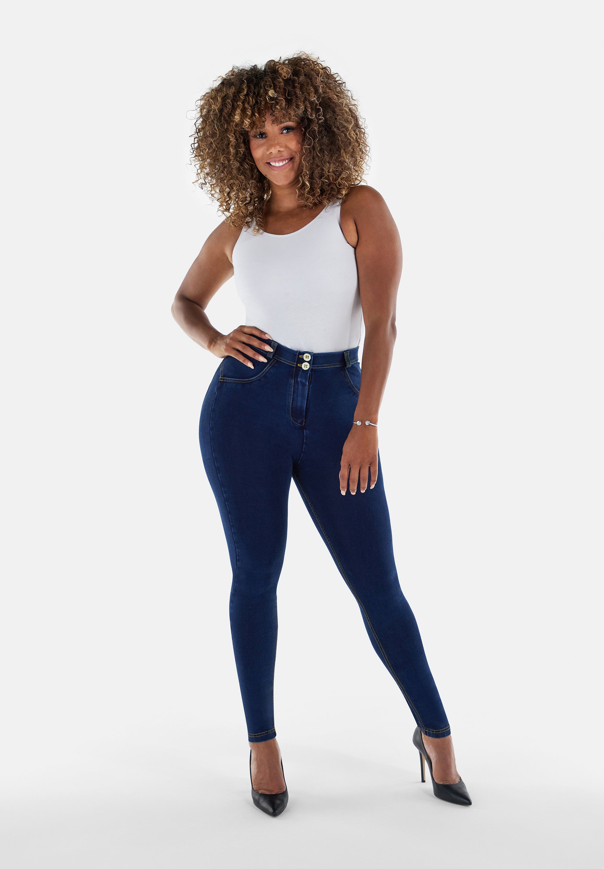 Freddy WR.UP® Regular Rise Denim Effect Skinny Pushup Pants - LIVIFY